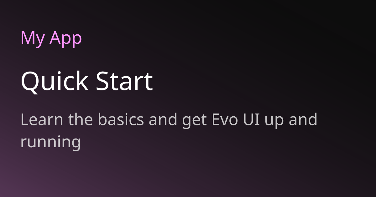 Quick Start - Michsky Docs