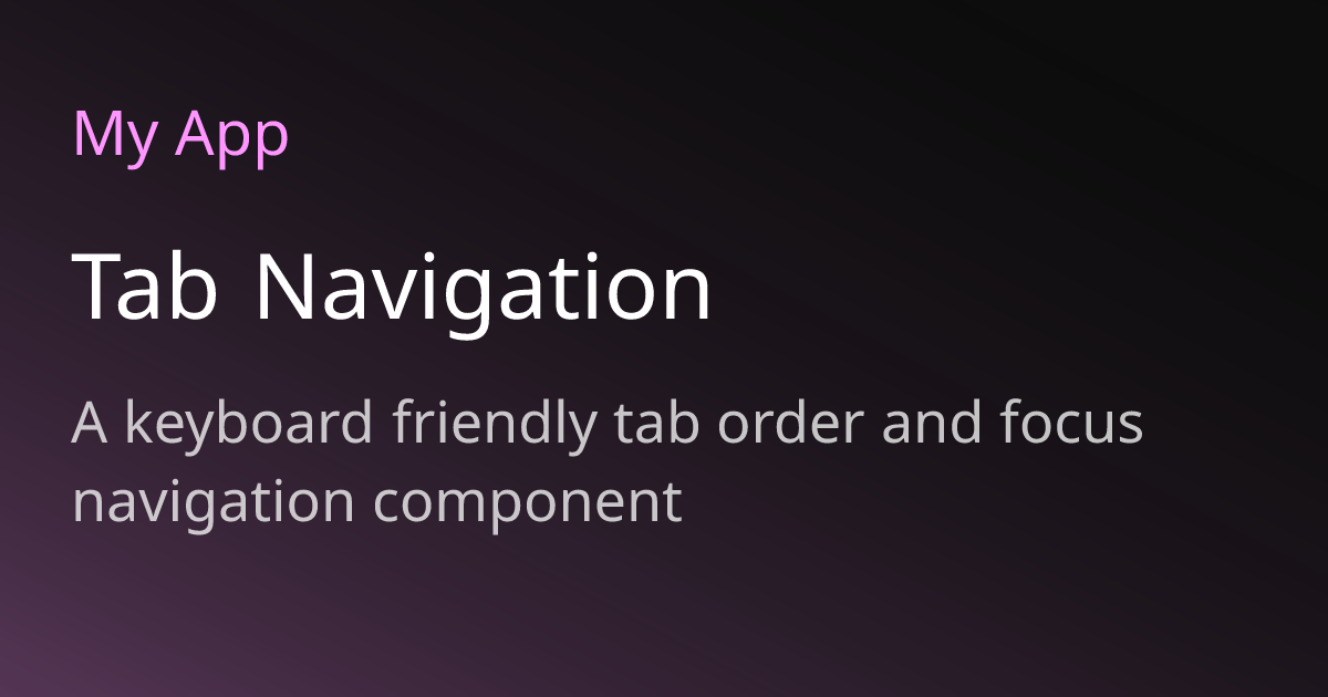 Tab Navigation - Michsky Docs
