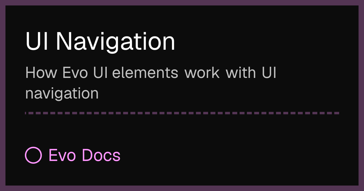 UI Navigation - Michsky Docs